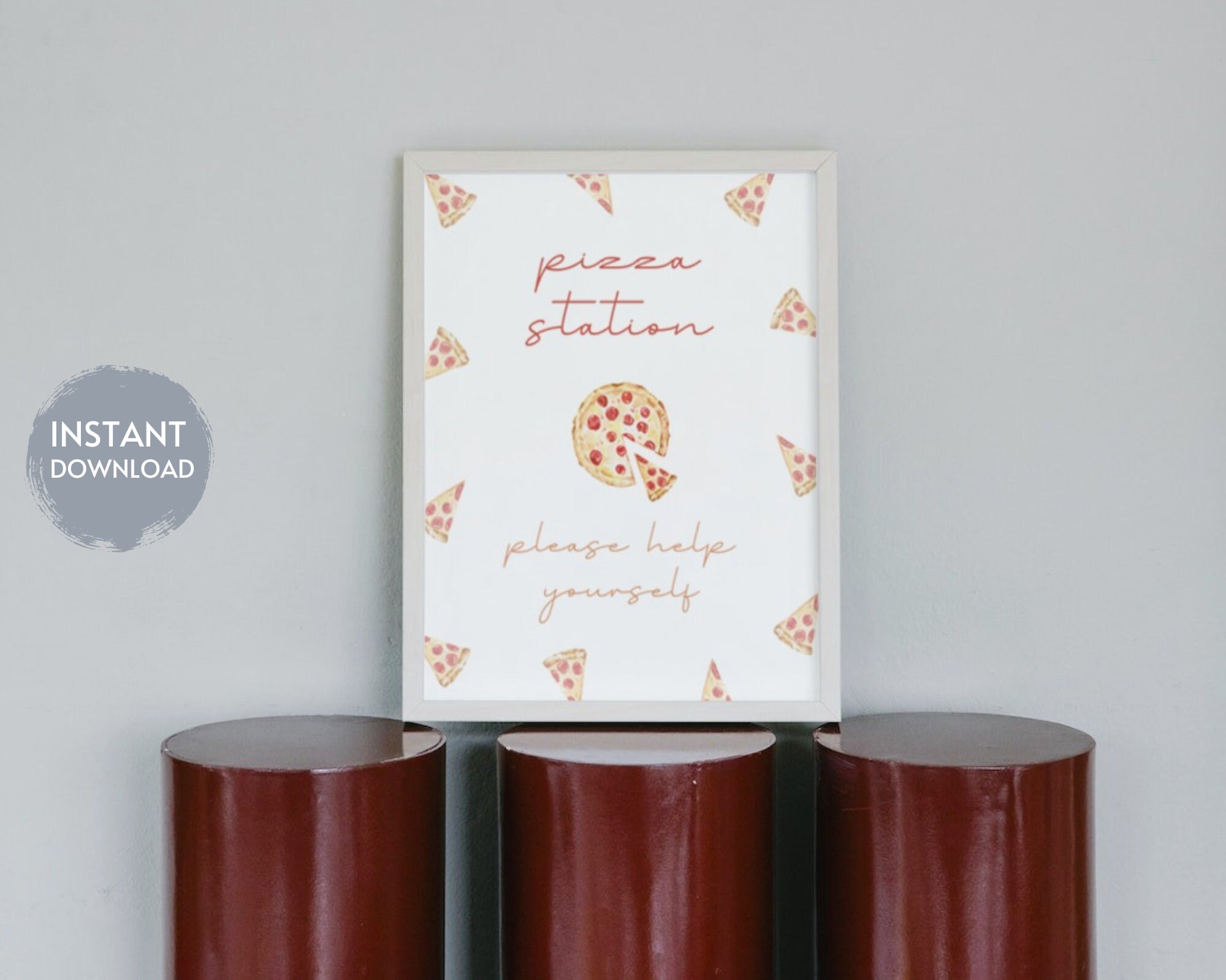 Pizza Party Signage Pizza Station SLICE OF FUN Slice Slice - Etsy