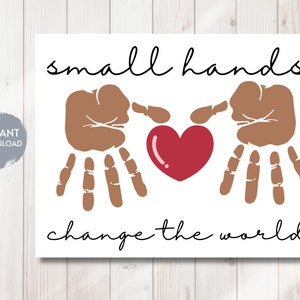 Mlk Day Handprint Craft - Etsy