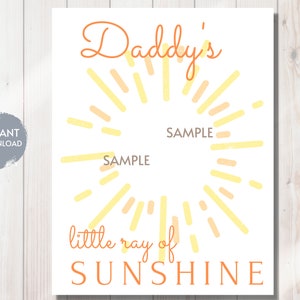 Father's Day Gift, Dads Birthday, Handprint TEMPLATE, Digital Download ...