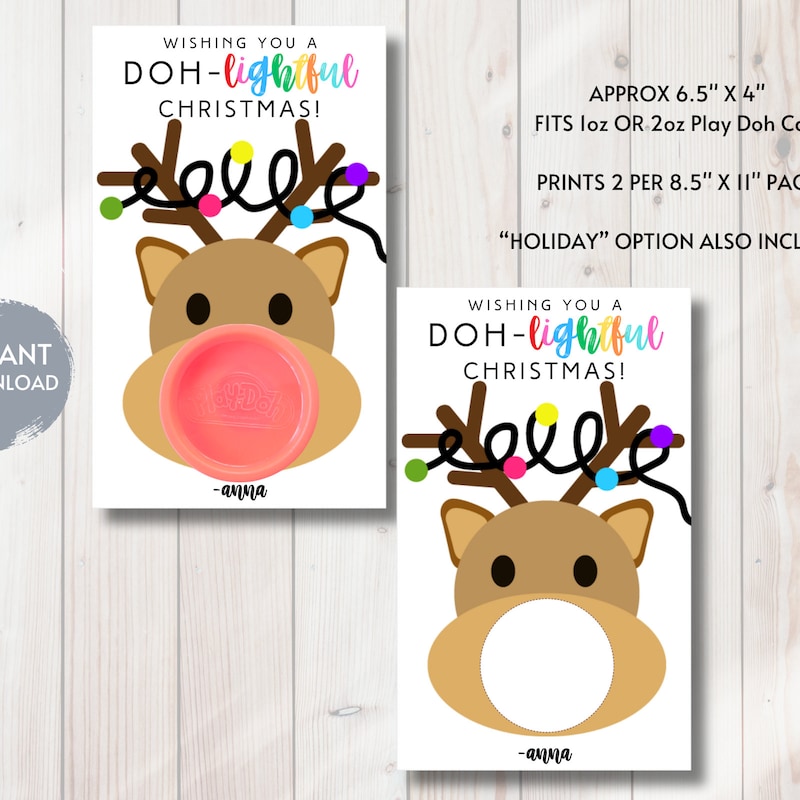 Reindeer Playdoh Gift - 60+ Gift Ideas for 2025