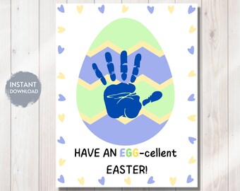 Father's Day DAD Handprint TEMPLATE, Digital Download, I Love You, Kids ...