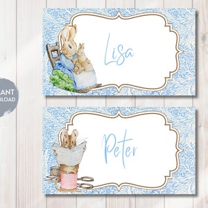 Peter Rabbit Place Settings, Peter Rabbit Food Tents, Baby Shower ...