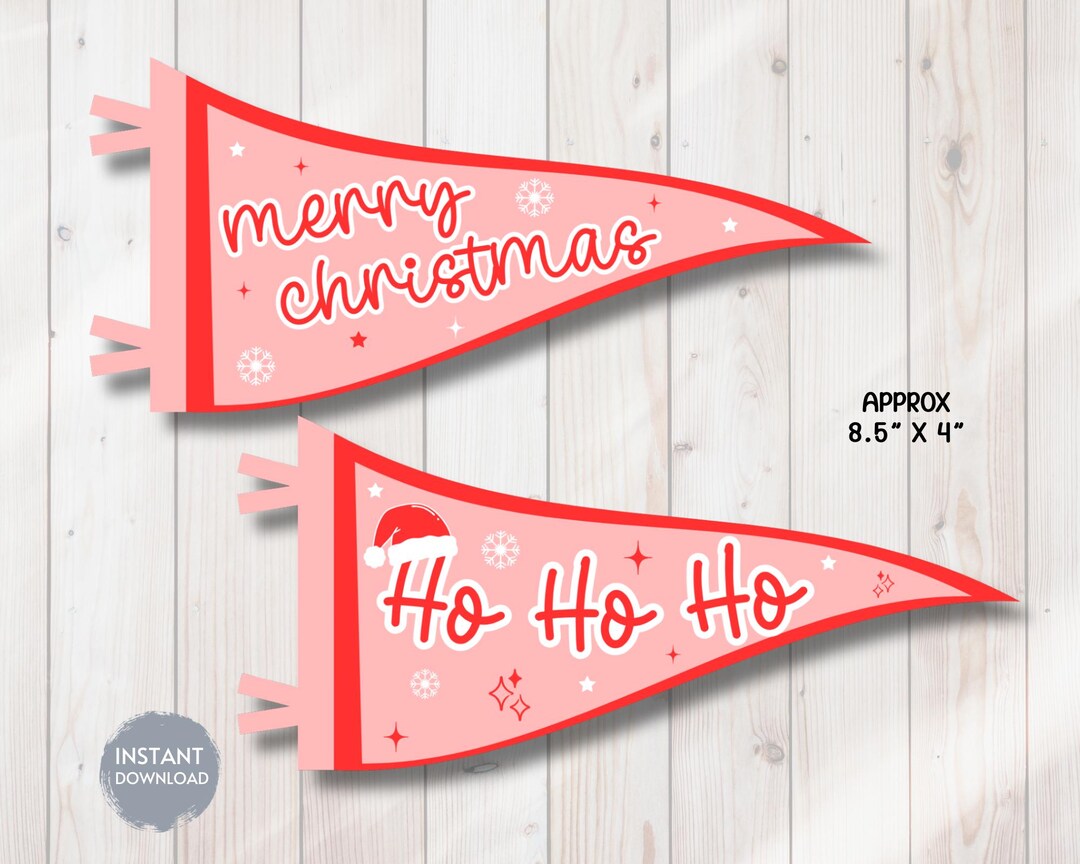 Christmas Pennant Flags, Christmas Gift Ideas, Printable Christmas ...