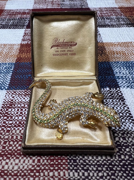 Beautiful Jackeline Kennedy (JBK) Crystal Lizard Broo… - Gem