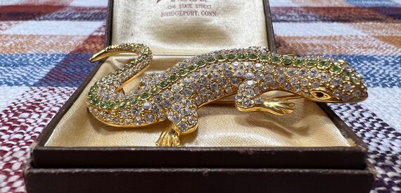 Beautiful Jackeline Kennedy (JBK) Crystal Lizard Broo… - Gem
