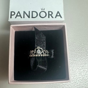 Beautiful Pandora Princess Tiara Crown Ring 925 - Etsy