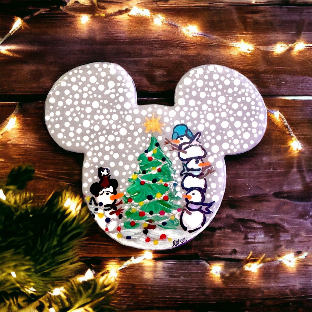 Snowman Art, Paperweight Stone, Office Desk Accessories for Women ...