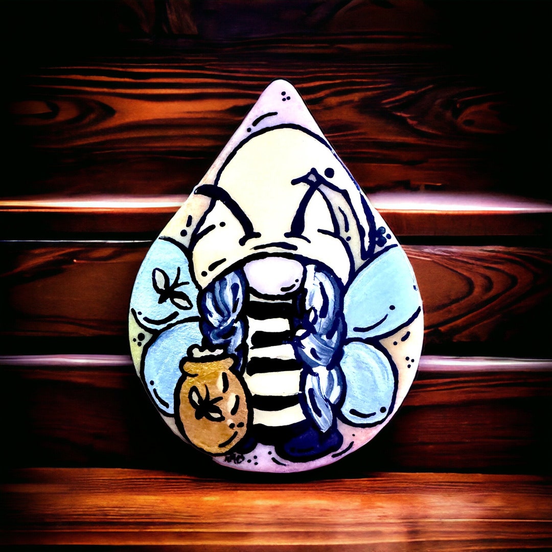 Gnome Artwork, Beehive Art, Paperweight Stone, Weights for Sewing ...