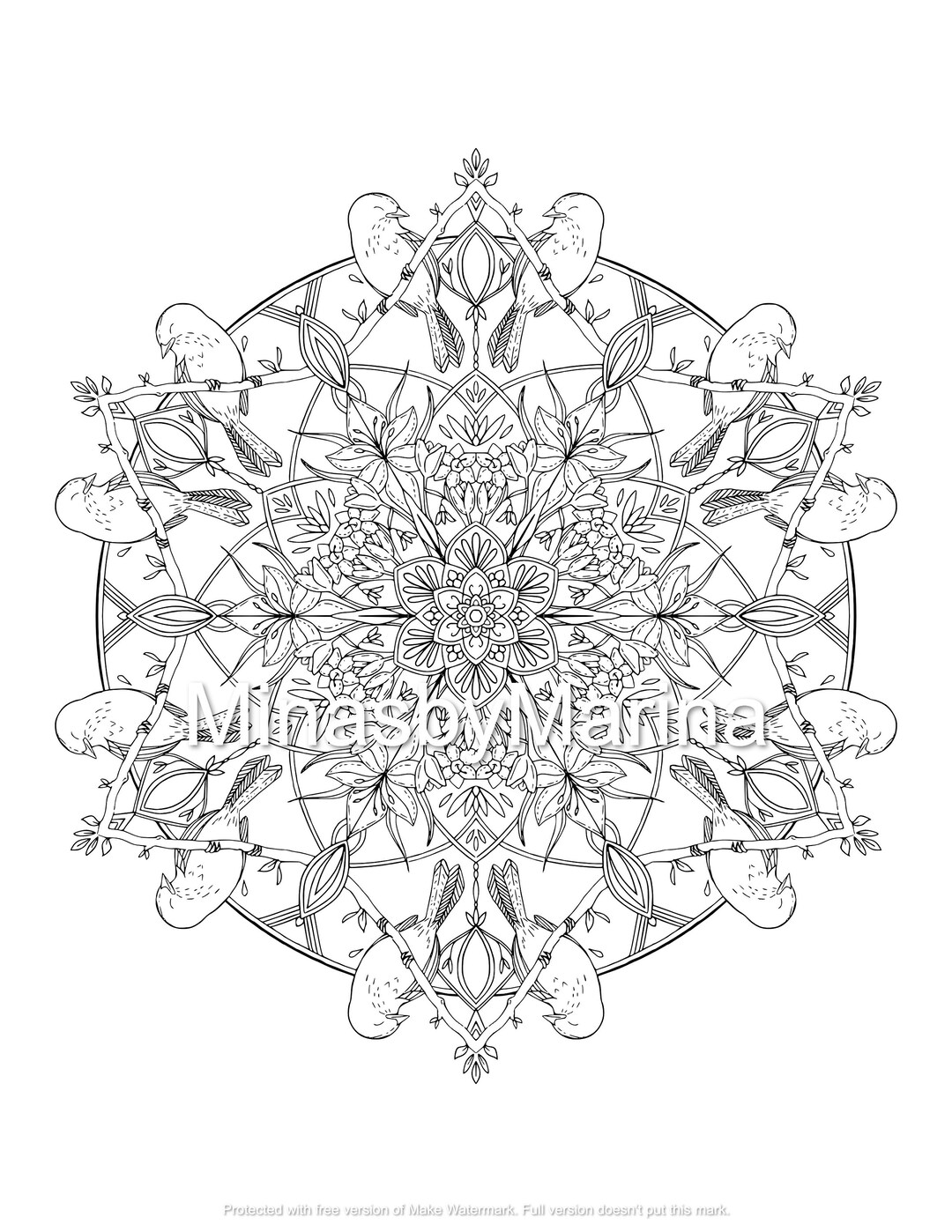 Spring Feel Mandala for All Ages - Etsy