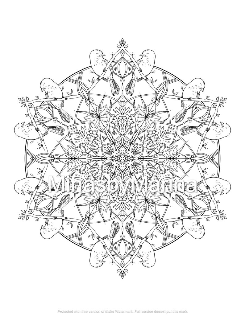 Spring Feel Mandala for All Ages - Etsy