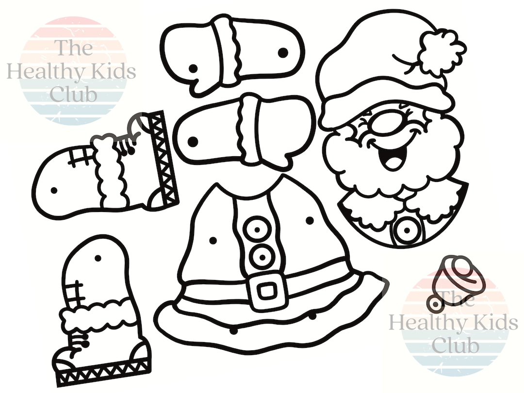 Paper Doll Santa Craft Articulated Doll Paper Craft Art Project ...