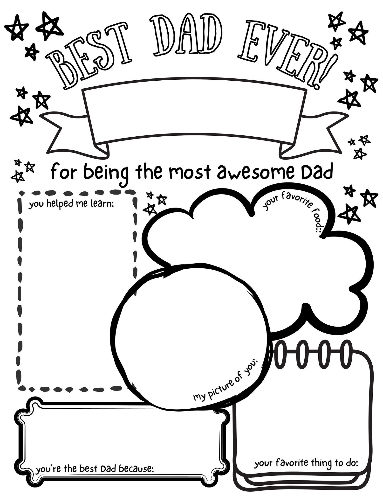 Father's Day Certificate Fathers Day Gift Certificate - Etsy