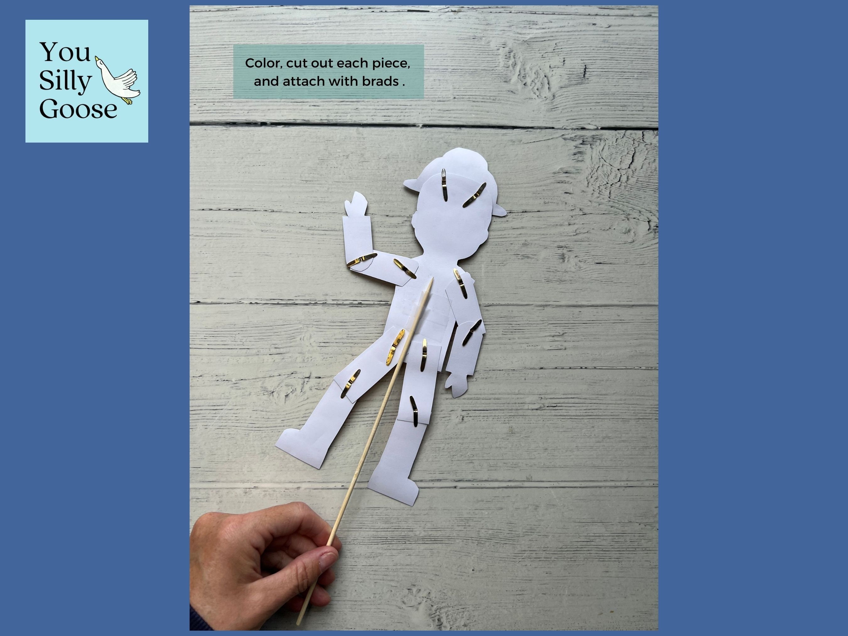 Craft paper Doll Police Officer Fire Fighter Articulated Doll Paper ...