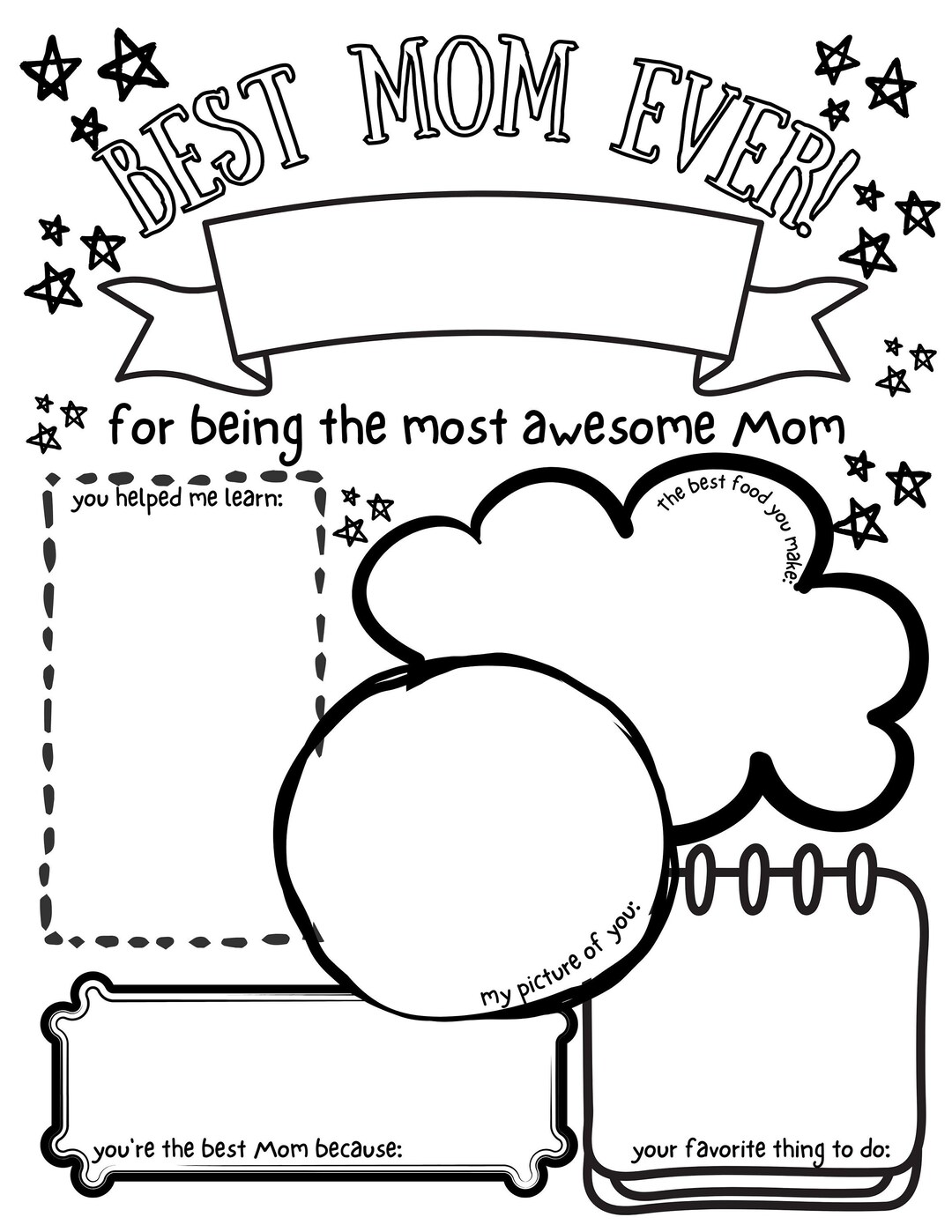 Mother's Day Gift Certificate Mothers Day Gift Certificate Mother's Day ...