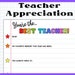 Teacher Appreciation Week Printable, Teacher Thank You Page, Classroom ...