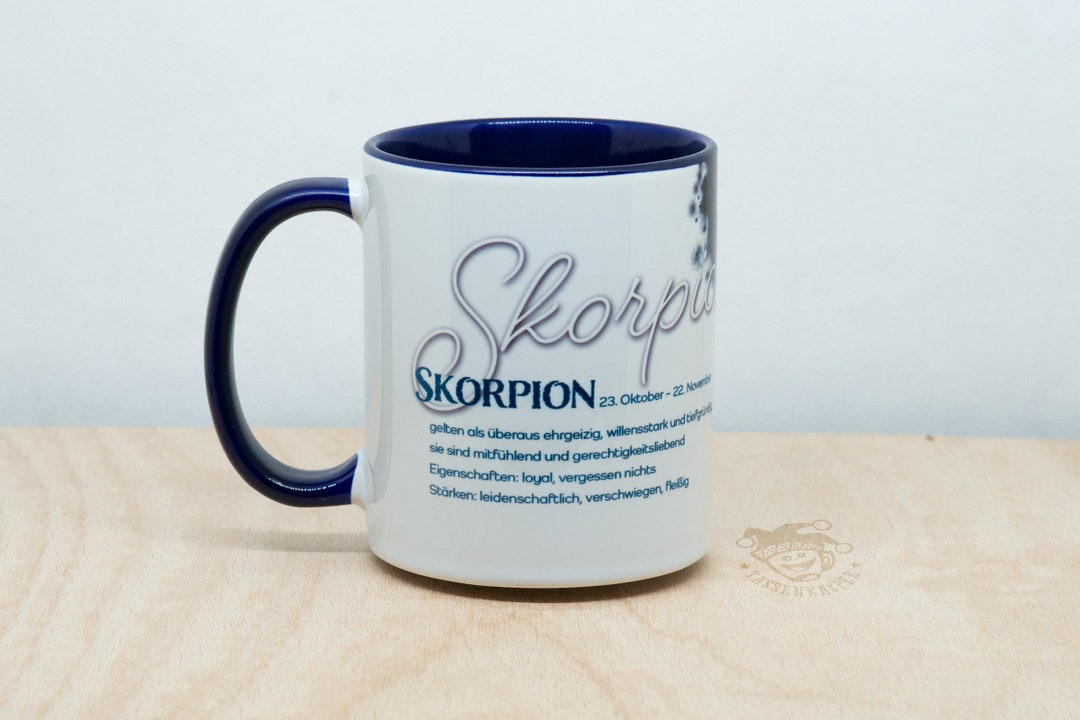 Zodiac Ace: Scorpio Cup With Zodiac Sign Cup for Scorpio - Etsy