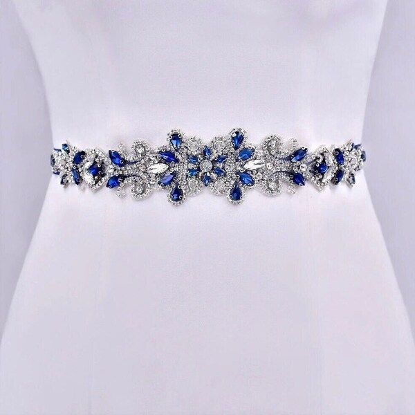 Rhinestone Wedding Belt - Etsy