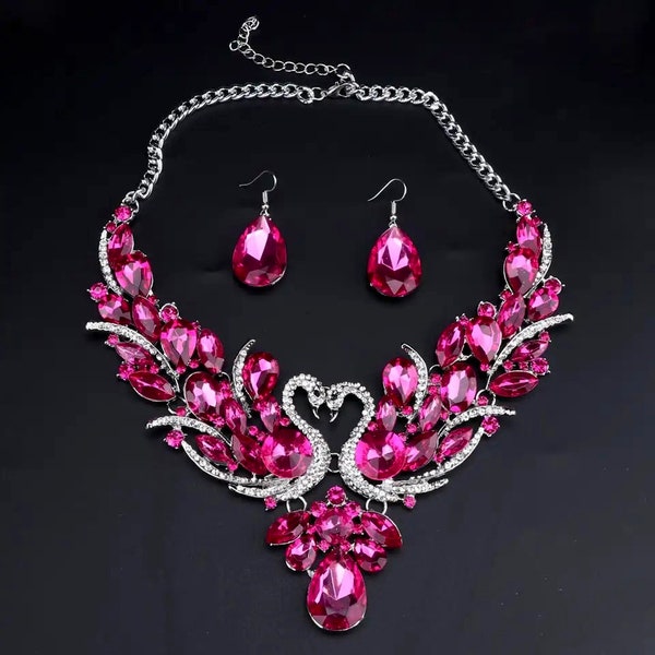 Fuchsia Necklace - Etsy