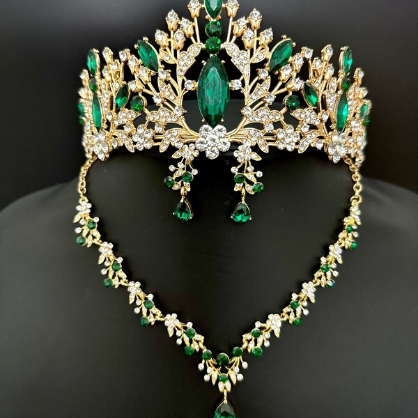 Emerald Tiara - Etsy