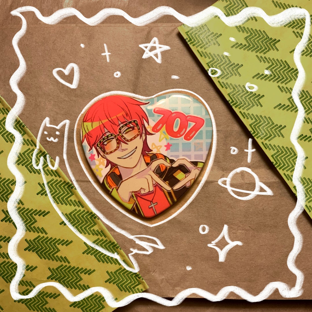 Mystic Messenger 707 Heart Badge/button - Etsy