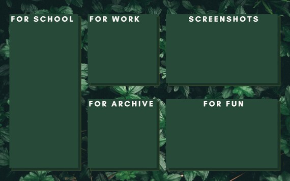 Organizational Desktop Background | Etsy