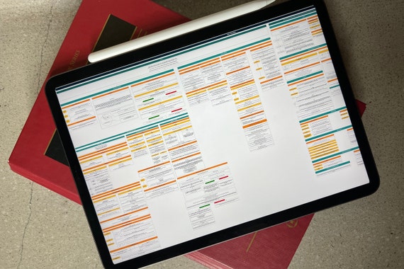 Civil Procedure Law School Outline Flowchart | Etsy