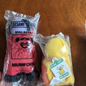 Vintage SEALED Sesame Street Mini Beans YOU CHOOSE - Etsy