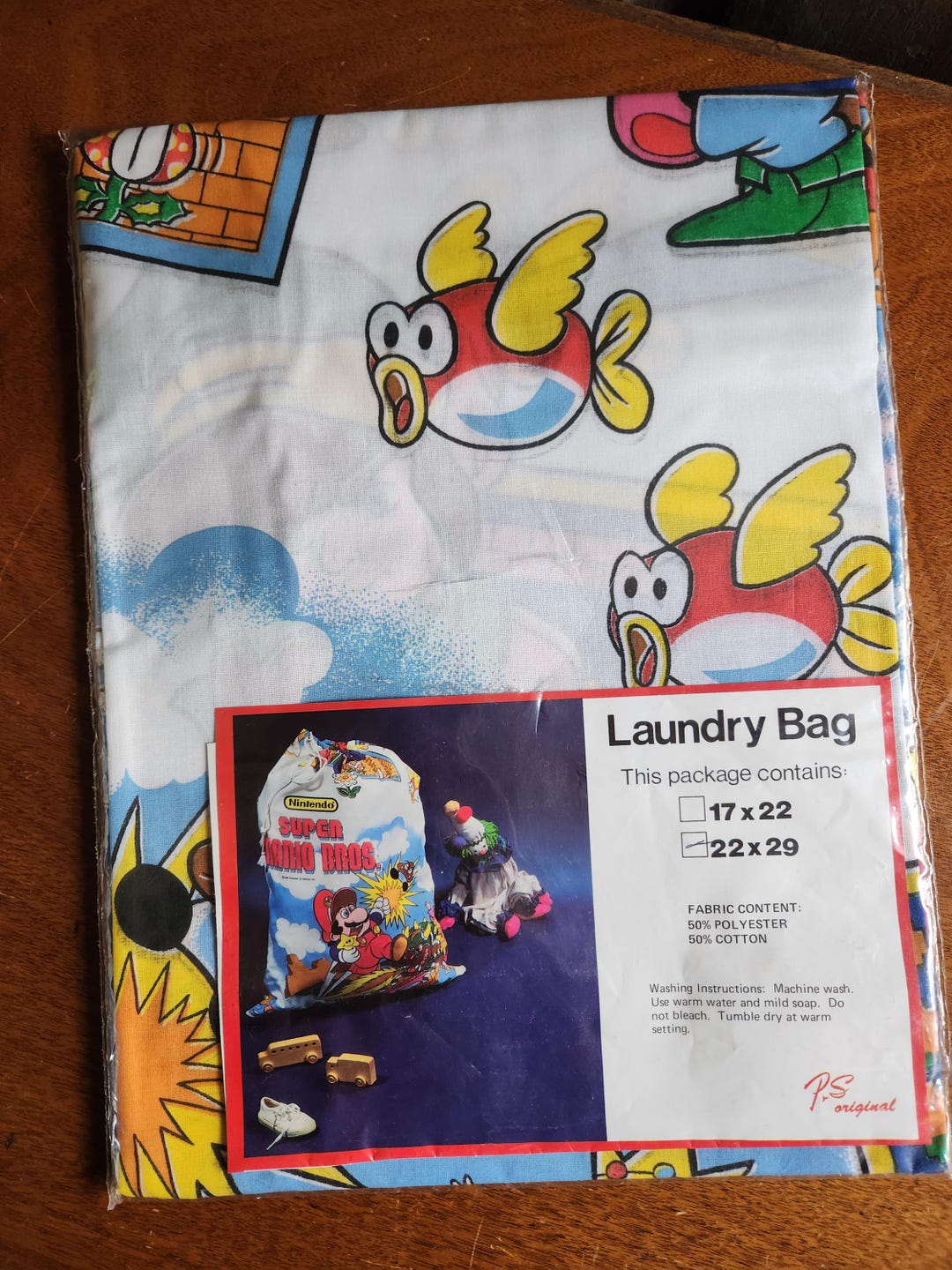 Vintage 1990 Nintendo Super Mario Bros. Zelda Laundry Bag - Etsy