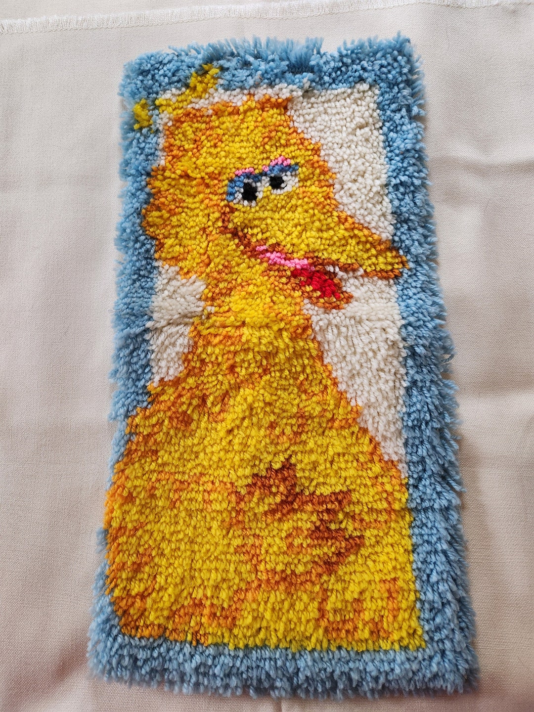 Vintage Big Bird Latch Hook Wall Hangin - Etsy