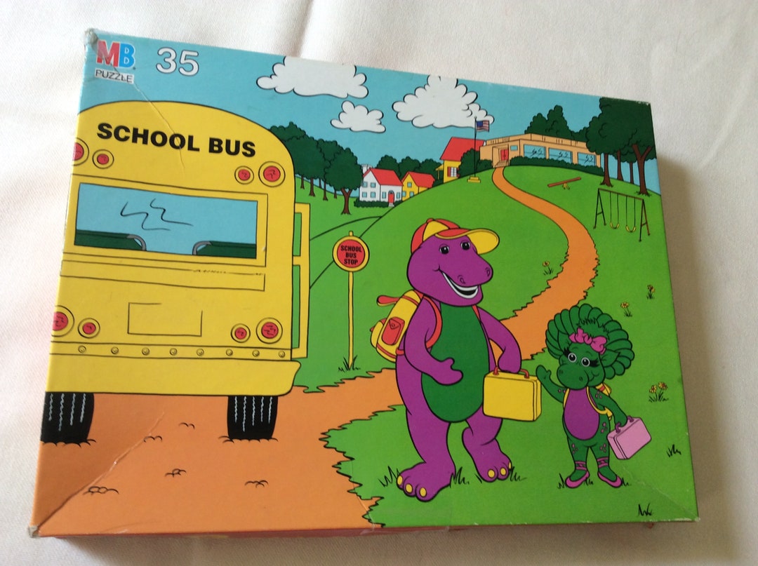 Vintage Barney Jumbo Pieces FLOOR Puzzle - Etsy