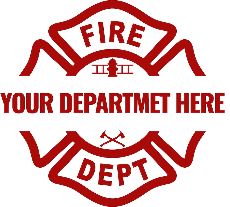 Maltese Cross Firehouse Car Decal Sign - Etsy