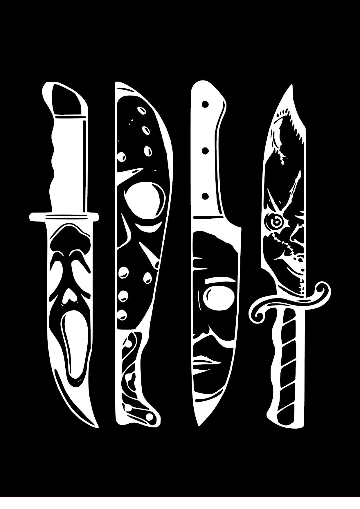 Halloween Spooky Horror Movie Decal Childs Play Saw Jason Michael Myers ...