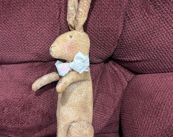 Primitive Bunny With Bucket of Eggs - Etsy