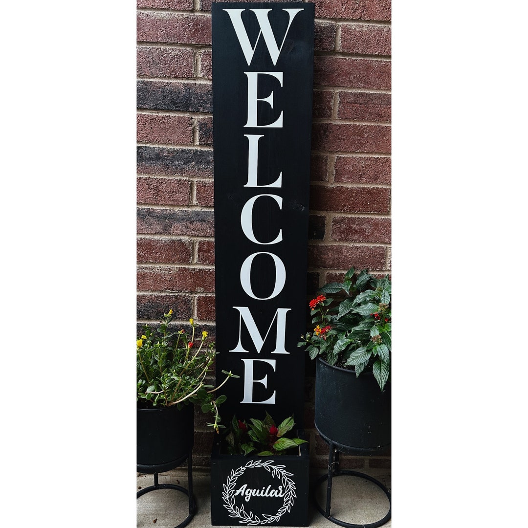 Welcome / Bienvenidos Porch Planter - Etsy