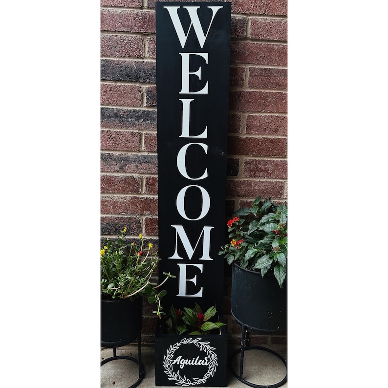 Welcome / Bienvenidos Porch Planter - Etsy