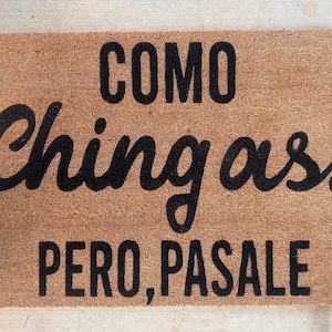 Como Chingas Door Mat - Etsy