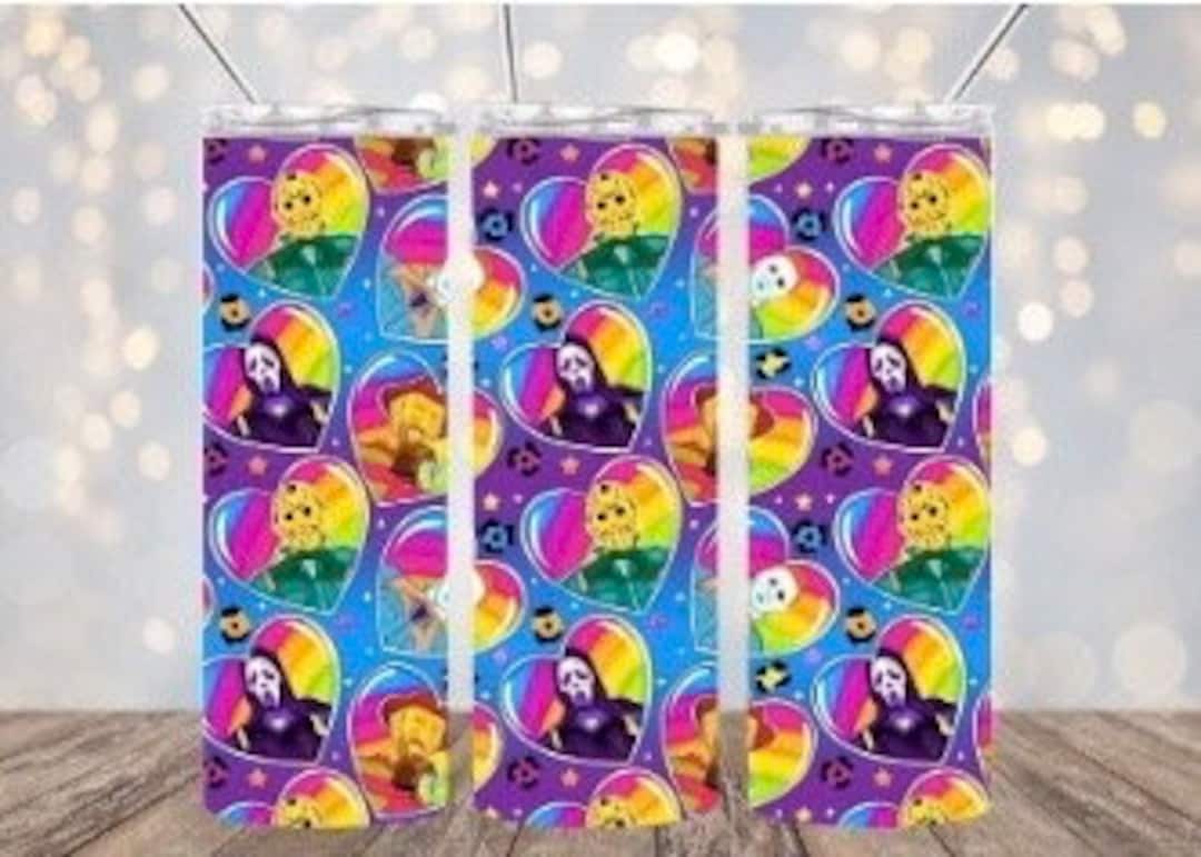 Lisa Frank Horror Tumbler Ghost Face Cup Ghostface Tumbler - Etsy