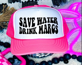 Save Water Drink Tequila Trucker Hat | Trendy Trucker Hats |cocktail ...