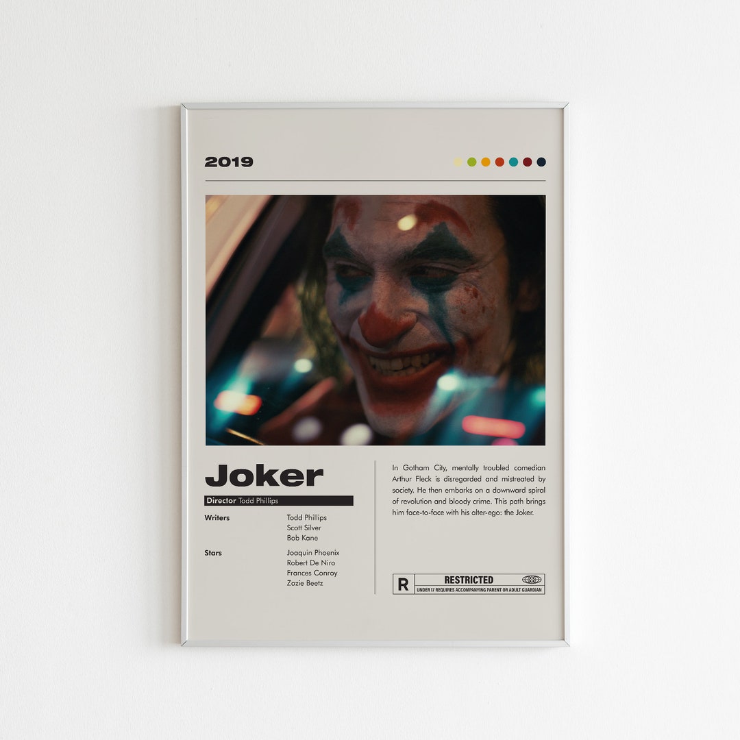 Cartel de la película Joker / Cartel de película minimalista ...