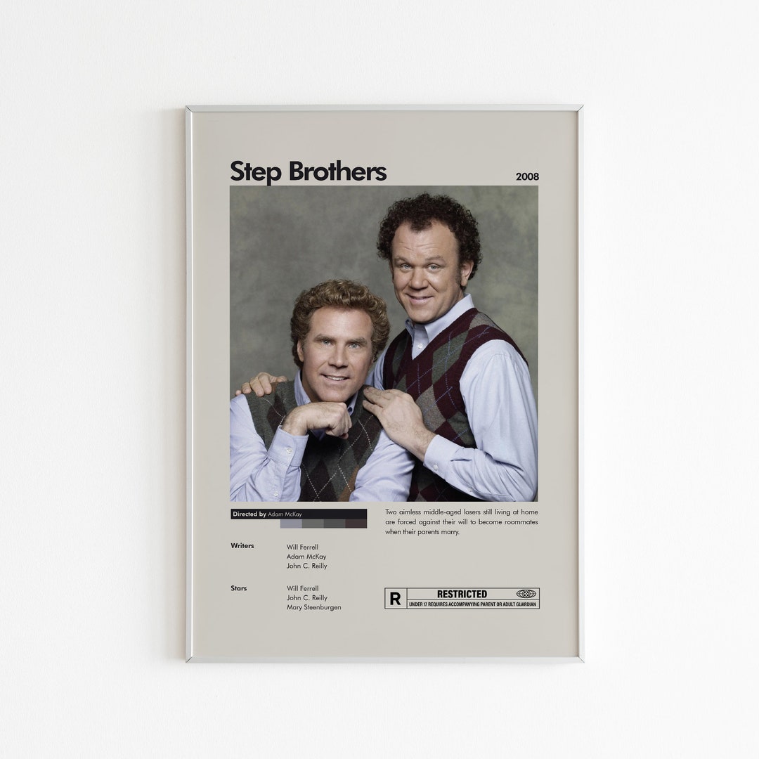 Step Brothers Movie Poster | Minimalist Movie Poster | Adam Mckay Movie ...