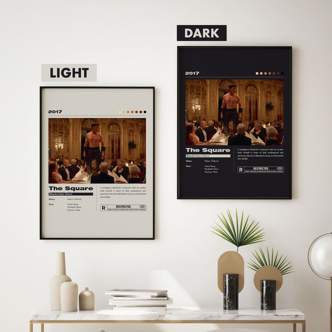The Square Movie Poster Minimalist Movie Poster Ruben Östlund Custom ...