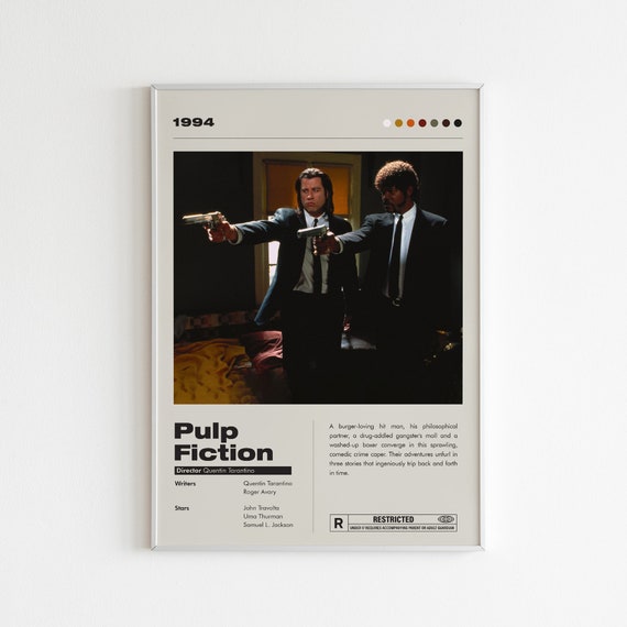 Pulp Fiction Movie Poster Minimalist