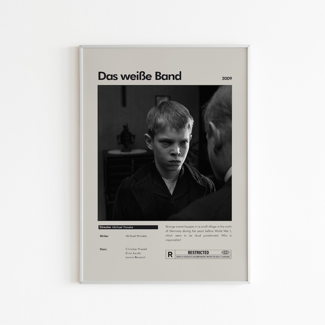The White Ribbon Movie Poster: Minimalist Wall Art Print - Etsy