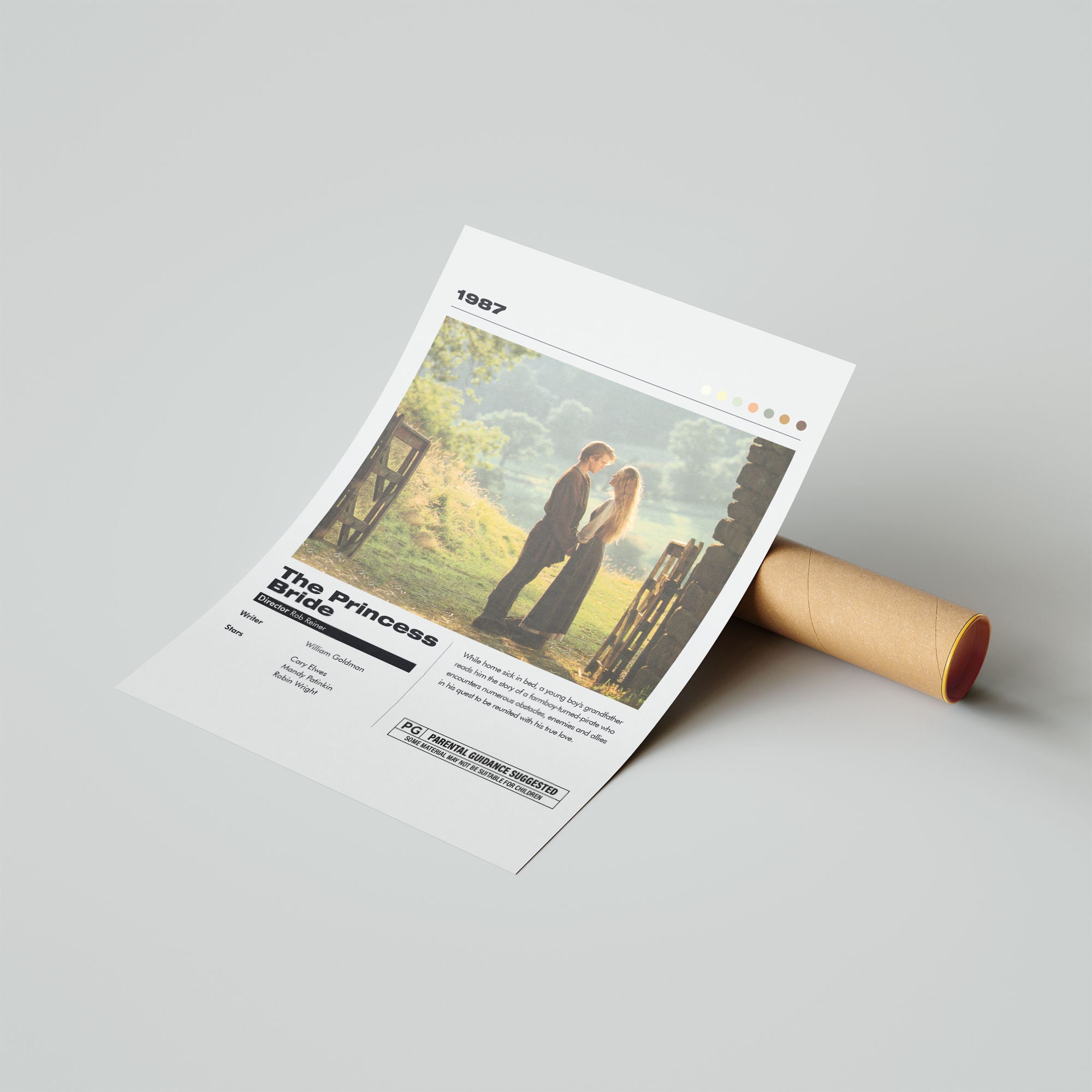 The Princess Bride Movie Poster Minimalist Movie Poster Romance Custom ...