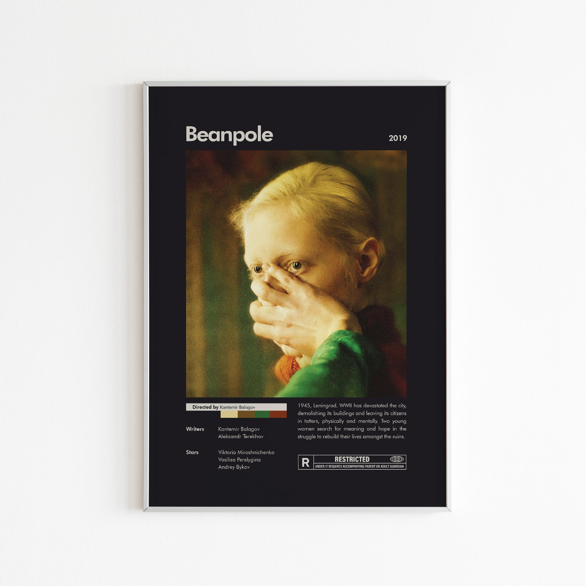 Beanpole Movie Poster Minimalist Movie Poster Kantemir Balagov Custom ...