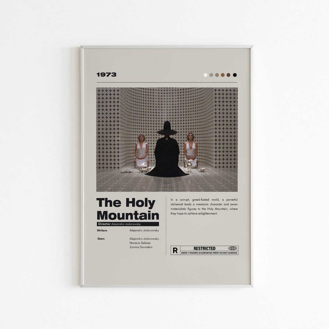 The Holy Mountain Movie Poster | Minimalist Movie Poster | Alejandro Jodorowsky | Custom Movie ...