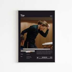 Tár Movie Poster | Cate Blanchett Film | Psychological Drama | Custom ...