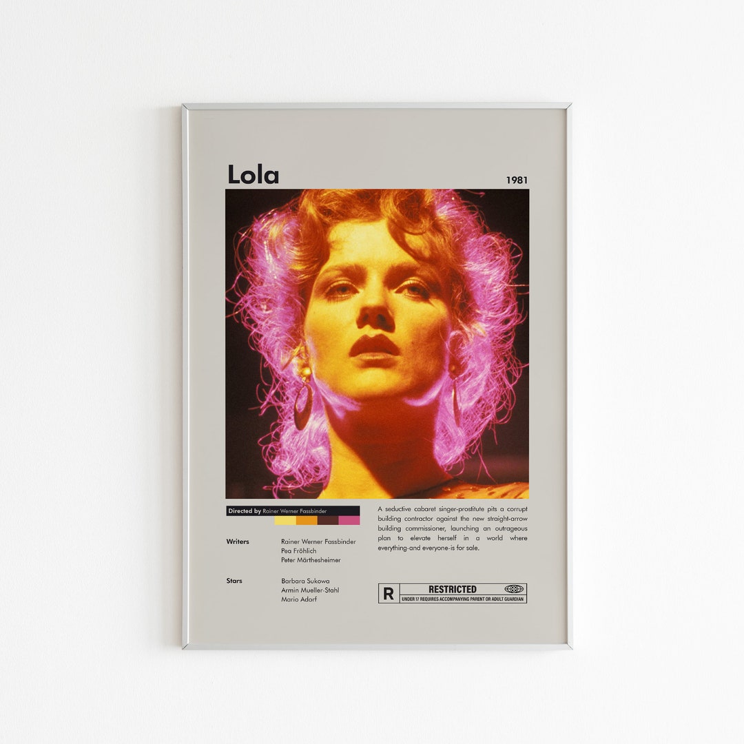 Lola Movie Poster | Minimalist Movie Poster | Rainer Werner Fassbinder ...