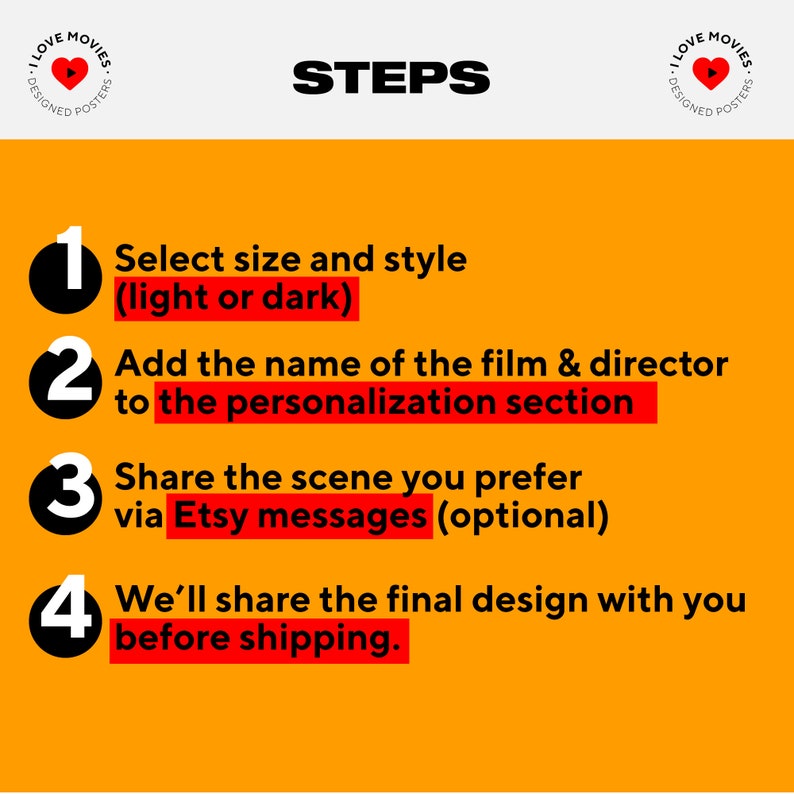 Custom Minimalist Movie Poster Request Your Own Film Poster - Etsy