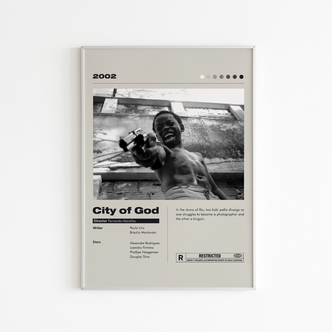 City of God Movie Poster | Minimalist Movie Poster | Vintage Retro ...